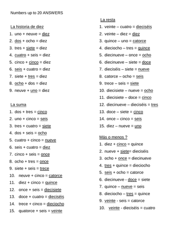 Spanish Numbers 1-100: Teaching, Activities and Revision | Teaching ...