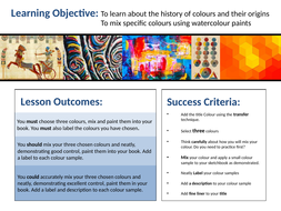 KS3 Colour Mixing Art Lesson | Teaching Resources