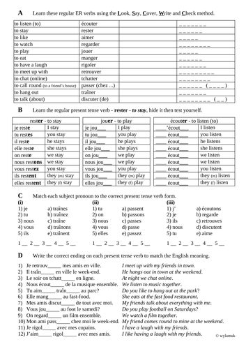 GCSE French 1.1 Identity and culture: Relationships with friends ...