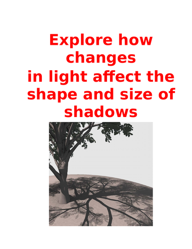 Explore how changes of light effect shadow formation | Teaching Resources
