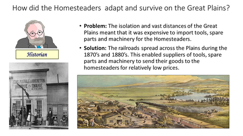 Market Place Activity: How did Homesteaders overcome the problems they ...