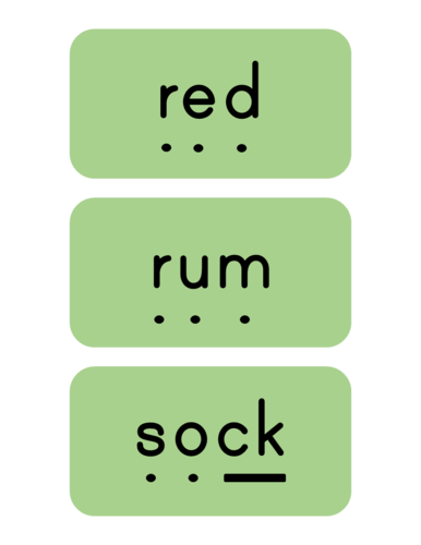 RWI Set 1 Green Word Flashcards for Phonics Mastery: Practice Decoding ...