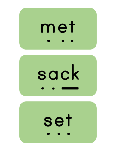 RWI Set 1 Green Word Flashcards for Phonics Mastery: Practice Decoding ...