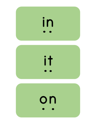 RWI Set 1 Green Word Flashcards for Phonics Mastery: Practice Decoding ...