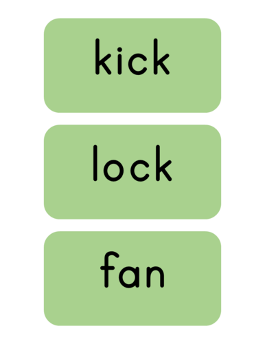 RWI Set 1 Green Word Flashcards for Phonics Mastery: Practice Decoding ...