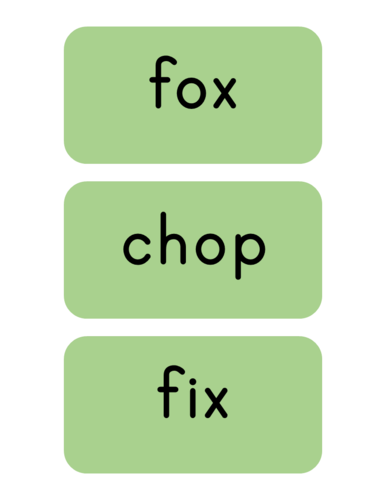 RWI Set 1 Green Word Flashcards for Phonics Mastery: Practice Decoding ...