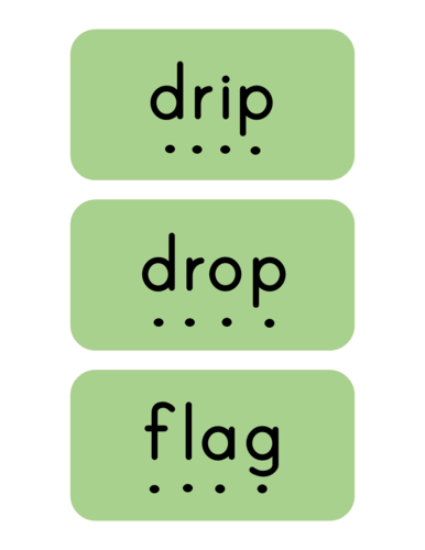 RWI Set 1 Green Word Flashcards for Phonics Mastery: Practice Decoding ...