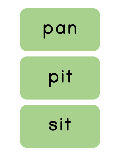 RWI Set 1 Green Word Flashcards for Phonics Mastery: Practice Decoding ...
