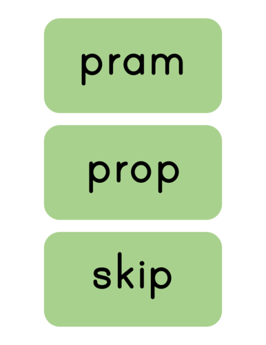 RWI Set 1 Green Word Flashcards for Phonics Mastery: Practice Decoding ...