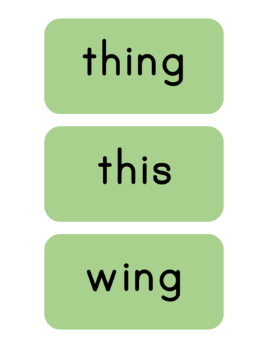 RWI Set 1 Green Word Flashcards for Phonics Mastery: Practice Decoding ...