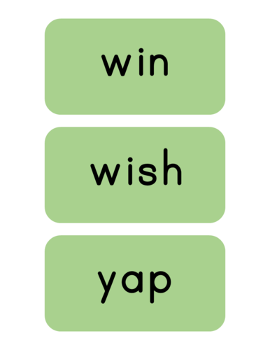 RWI Set 1 Green Word Flashcards for Phonics Mastery: Practice Decoding ...