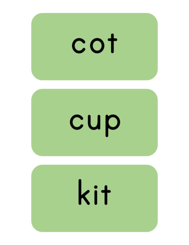 RWI Set 1 Green Word Flashcards for Phonics Mastery: Practice Decoding ...