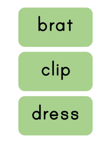 RWI Set 1 Green Word Flashcards for Phonics Mastery: Practice Decoding ...