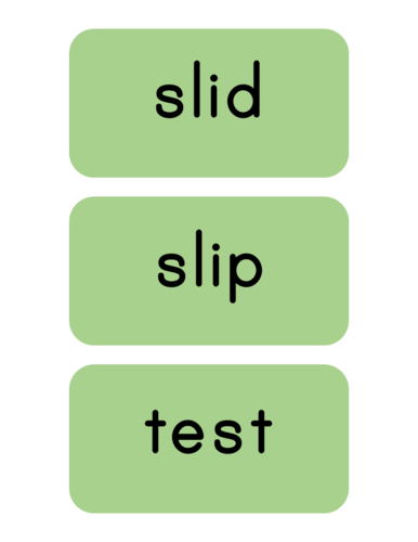 RWI Set 1 Green Word Flashcards for Phonics Mastery: Practice Decoding ...