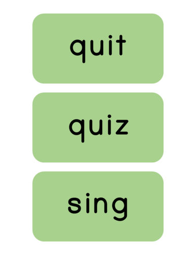 RWI Set 1 Green Word Flashcards for Phonics Mastery: Practice Decoding ...