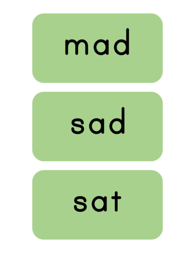 RWI Set 1 Green Word Flashcards for Phonics Mastery: Practice Decoding ...