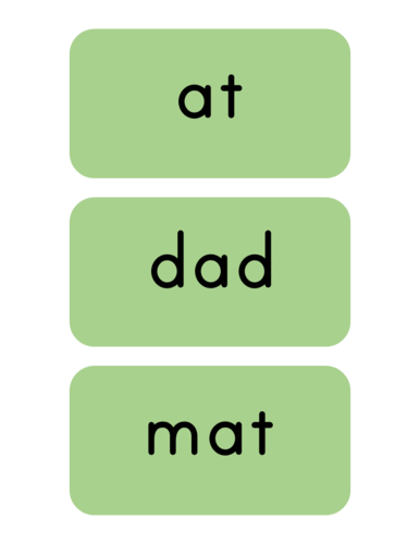 RWI Set 1 Green Word Flashcards for Phonics Mastery: Practice Decoding ...