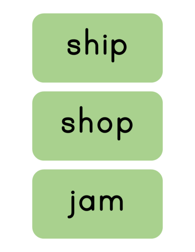 RWI Set 1 Green Word Flashcards for Phonics Mastery: Practice Decoding ...
