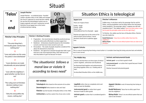Situation Ethics AQA A2 | Teaching Resources