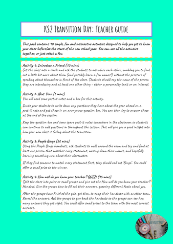 Transition | Teaching Resources Transition | Teaching Resources