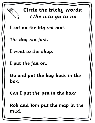 Year 1/ Reception - Phase 2 tricky word activity book | Teaching Resources