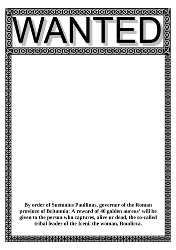 The Romans - Queen Boudicca! | Teaching Resources