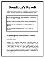 The Romans - Queen Boudicca! | Teaching Resources