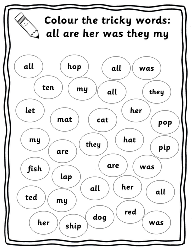 Year 1 / Reception - Phase 3 tricky word activity book | Teaching Resources