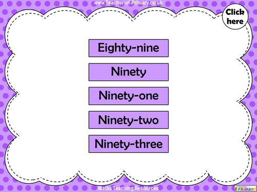 Counting to 100 - Year 2 | Teaching Resources
