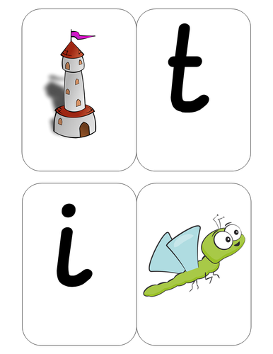 RWI set 1 sound flashcards | Teaching Resources