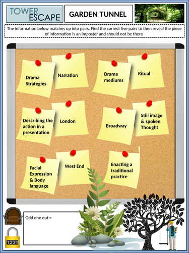 Drama Escape Room | Teaching Resources