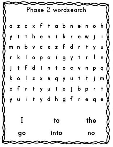 Year 1 / Reception - Phase 2-5 tricky word wordsearches | Teaching ...