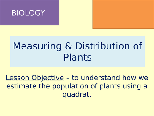 Sampling Plants (Quadrats) CLF Lesson & Resources - Lesson 2 - KS4 ...