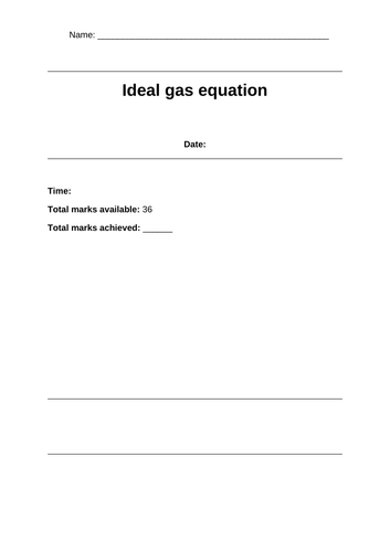 A level physics workbooks - Topic 9: Thermodynamics | Teaching Resources
