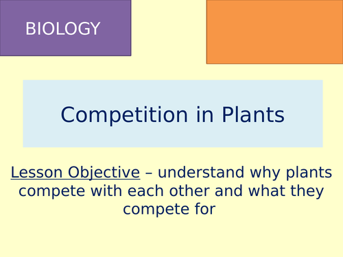 Competition & Adaptations in Plants CLF Lesson & Resources - Lesson 5 ...