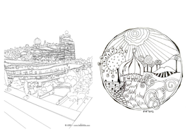 KS3 Art and Design Hundertwasser Ecology Eco-Housing Architecture ...