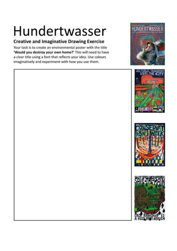 KS3 Art and Design Hundertwasser Ecology Eco-Housing Architecture ...