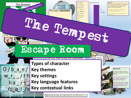 The Tempest Escape Room | Teaching Resources