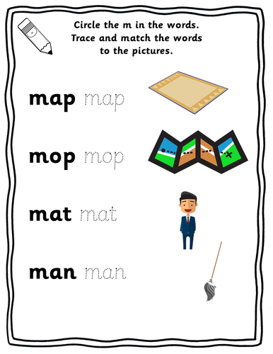 Year 1 / Reception - RWI set 1 phonics activity book + set 1 flashcards ...