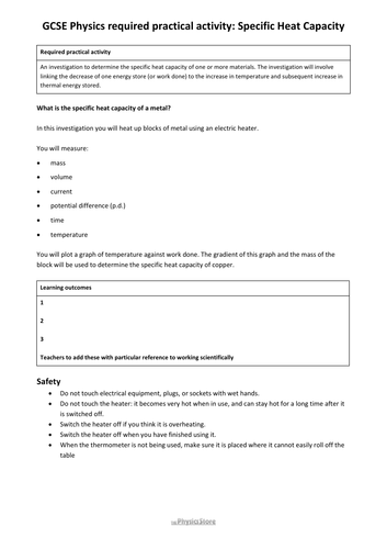 KS4 GCSE Physics AQA P2 Energy Transfer By Heating (Combined Only ...