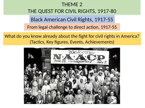 In Search of the American Dream - Unit 2 The Quest for Civil Rights ...