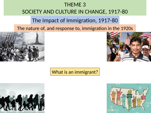 In Search of the American Dream - Unit 3 Society and Culture in Change ...