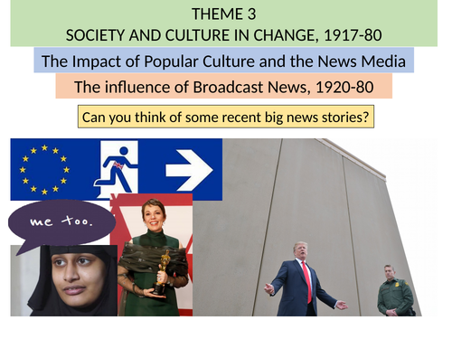 In Search of the American Dream - Unit 3 Society and Culture in Change ...