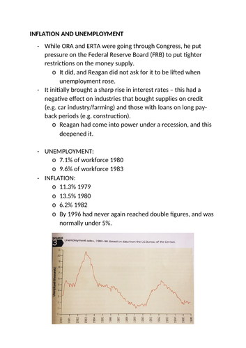 In Search of the American Dream - Unit 5 Reagan - Edexcel A Level ...