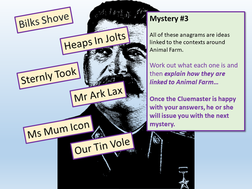 Animal Farm Escape Room | Teaching Resources