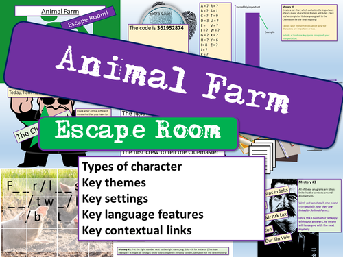 Animal Farm Escape Room | Teaching Resources