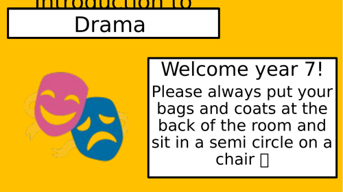 Introduction to Drama - Year 7 - Basic Drama Skills | Teaching Resources