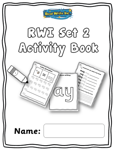 Reception / Year 1 RWI set 2 Phonics Activity Book + Set 2 flashcards ...