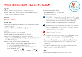 Periodic Table - Board Game (KS3/4) | Teaching Resources