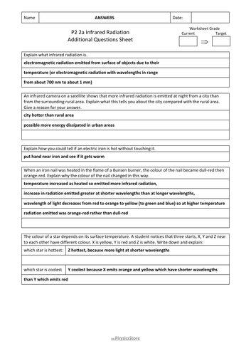 KS4 GCSE Physics AQA P2 Energy Transfer By Heating (Physics Only) Topic ...